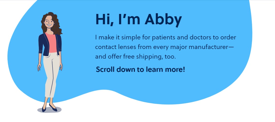 Learn more About Abby - ABB Optical's Contact Lens Ordering Platform